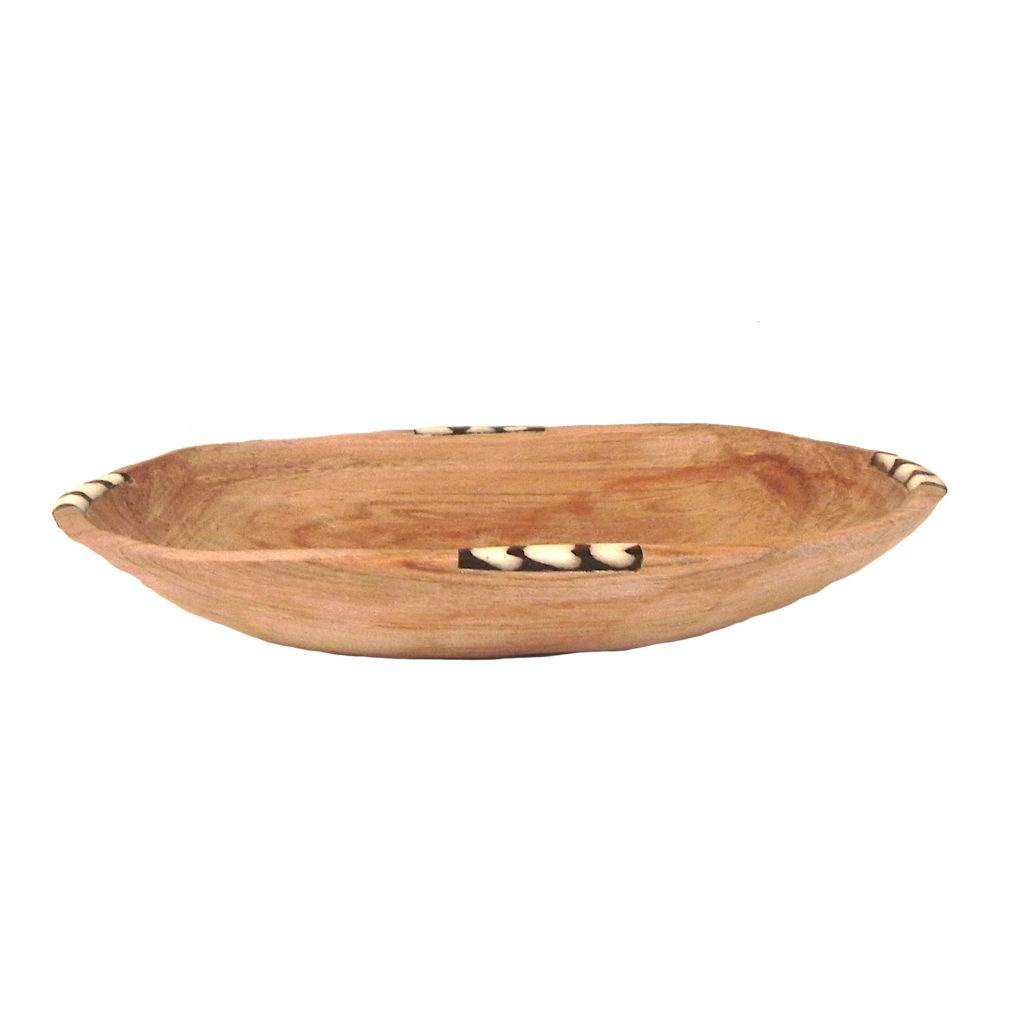 Small Oblong Wooden Bowl with Ankole Detail – Jella World Arist Collections